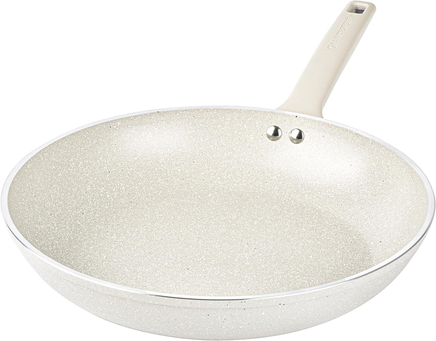 Granitestone Desert Beige Nonstick Fry Pan with Cool Touch Handle ...
