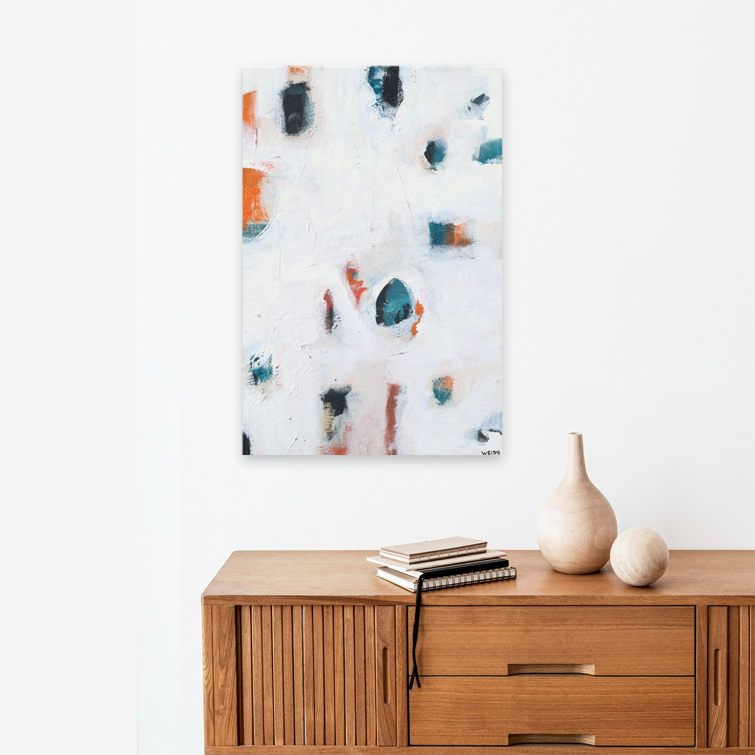 George Oliver Outside Over There 2 - Abstracts Contemporary Art | Wayfair