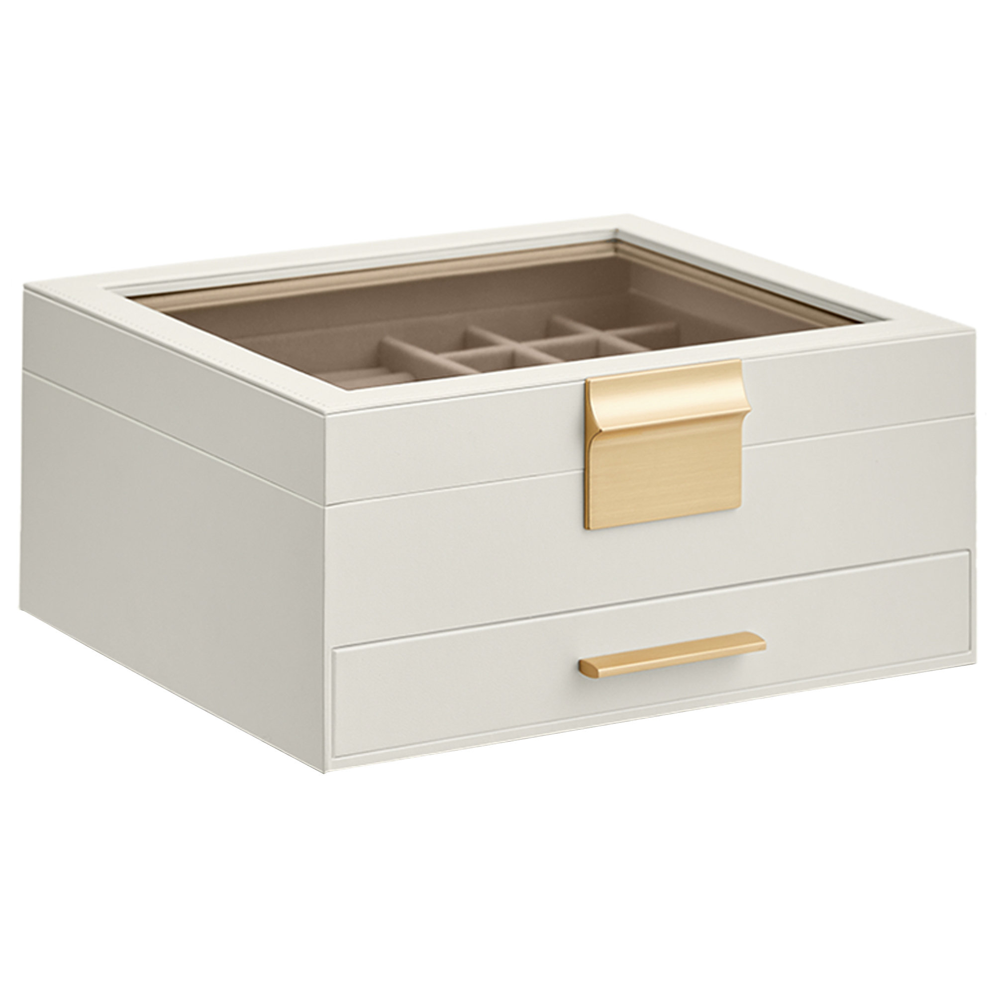 Ebern Designs Jewelry Box Organizer, 2-Layer Jewelry Storage With 1 ...