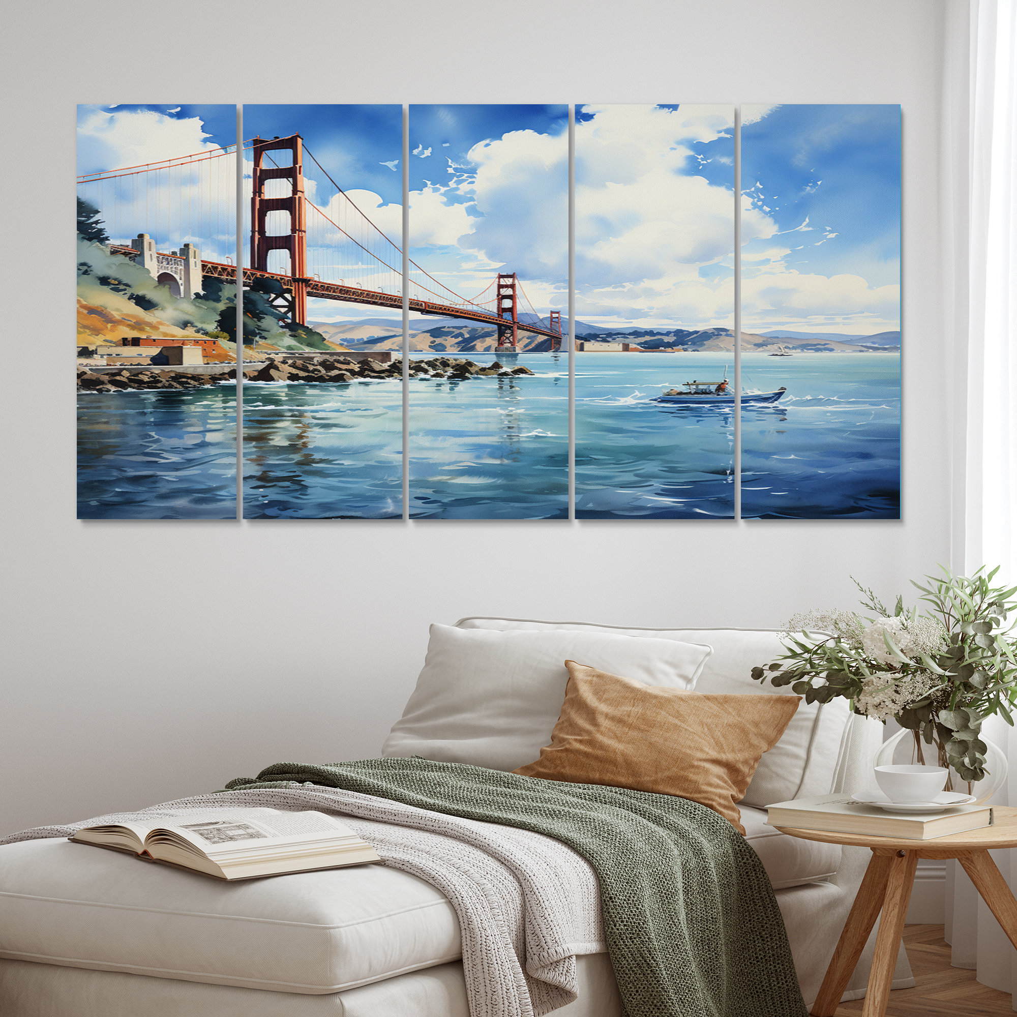 Breakwater Bay Blue Bridge Architectural Marvel II - Architecture ...