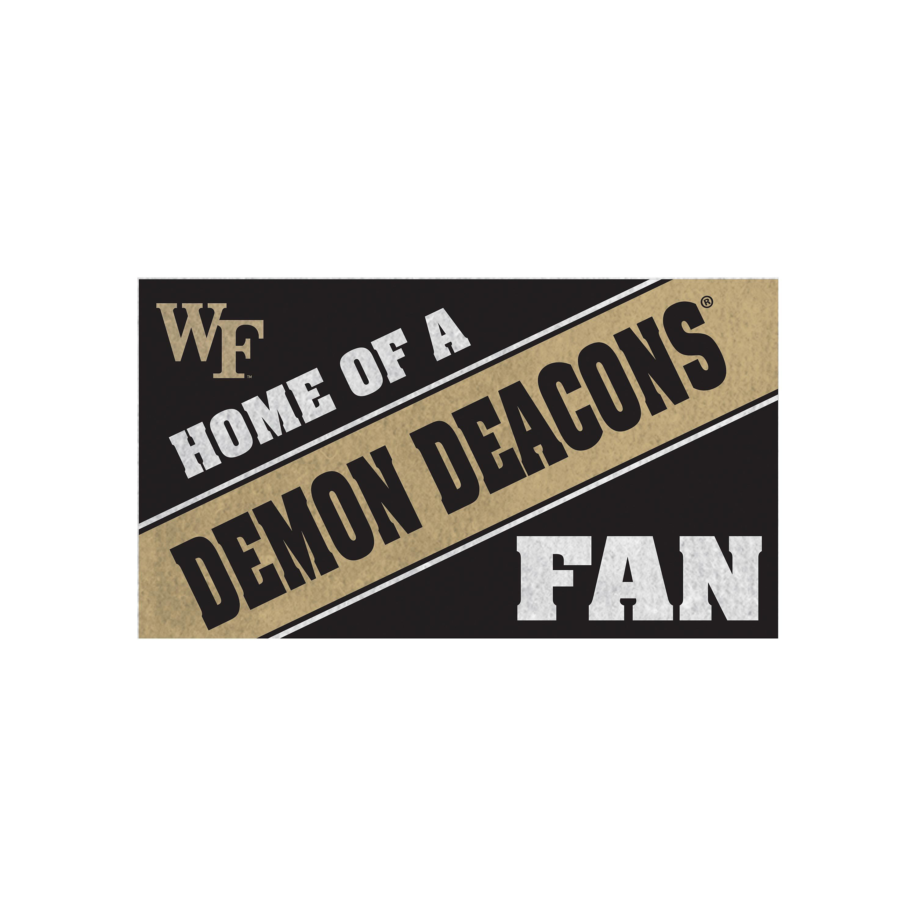 Ebern Designs Wake Forest University, PVC Mat COLOR, Home of a Fan ...