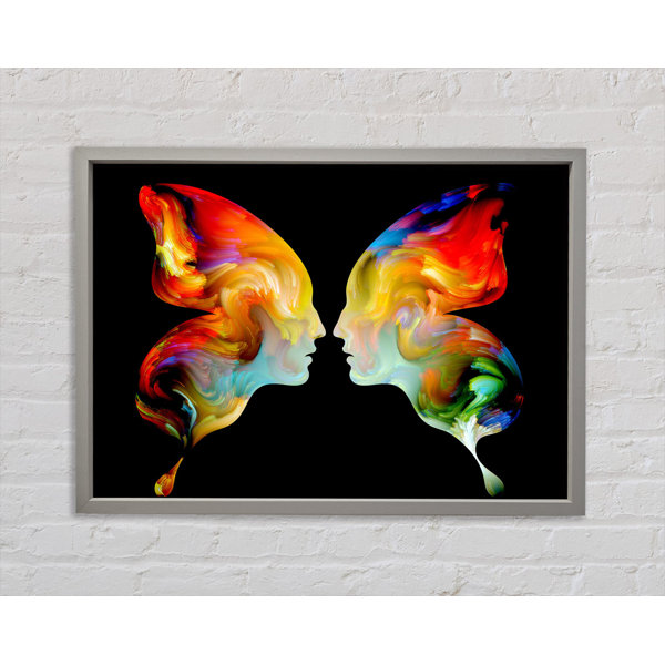 Bright Star Butterfly Merge - Single Picture Frame Print on Canvas ...