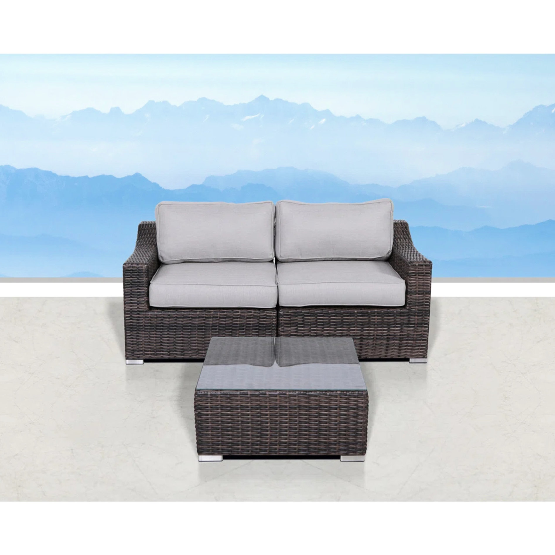 Latitude Run® Fully Assembled 3 - Piece Patio Seating Group With ...