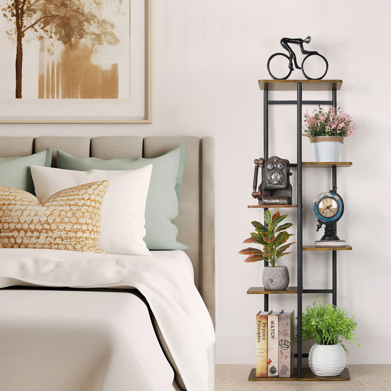 17 Stories Stepped multi-tiered flower rack Brown | Wayfair