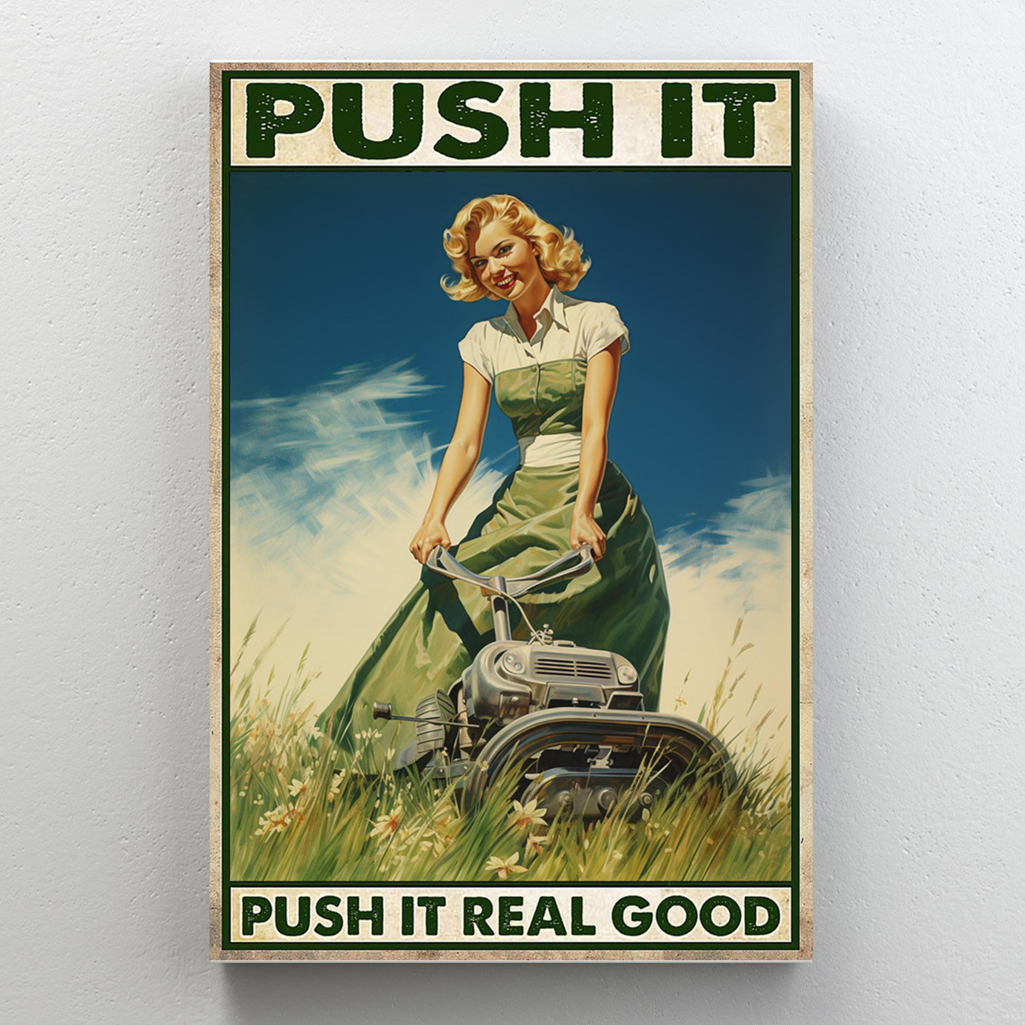 Trinx Push It Push It Real Good - 1 Piece Rectangle Graphic Art Print ...