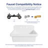 Eridanus Mason 30-inch White Ceramic Laundry Sink Wall Mount Utility ...