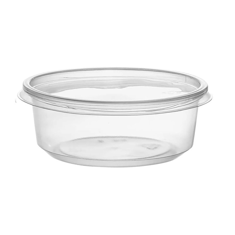 Prep & Savour Lightweight Clear Plastic Round Deli Container with Lids ...