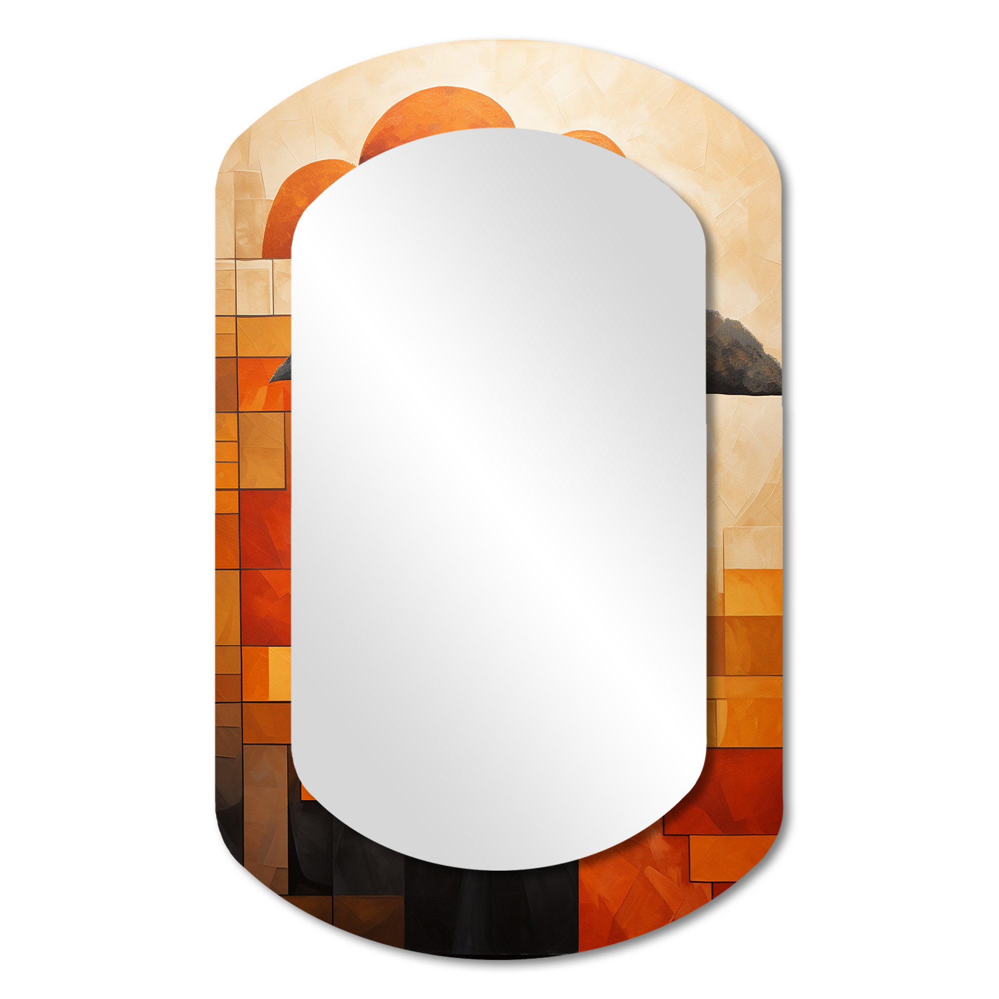 Ivy Bronx Fahy Cubist African tree Landscape 1 - Arican Tree Cylinder ...