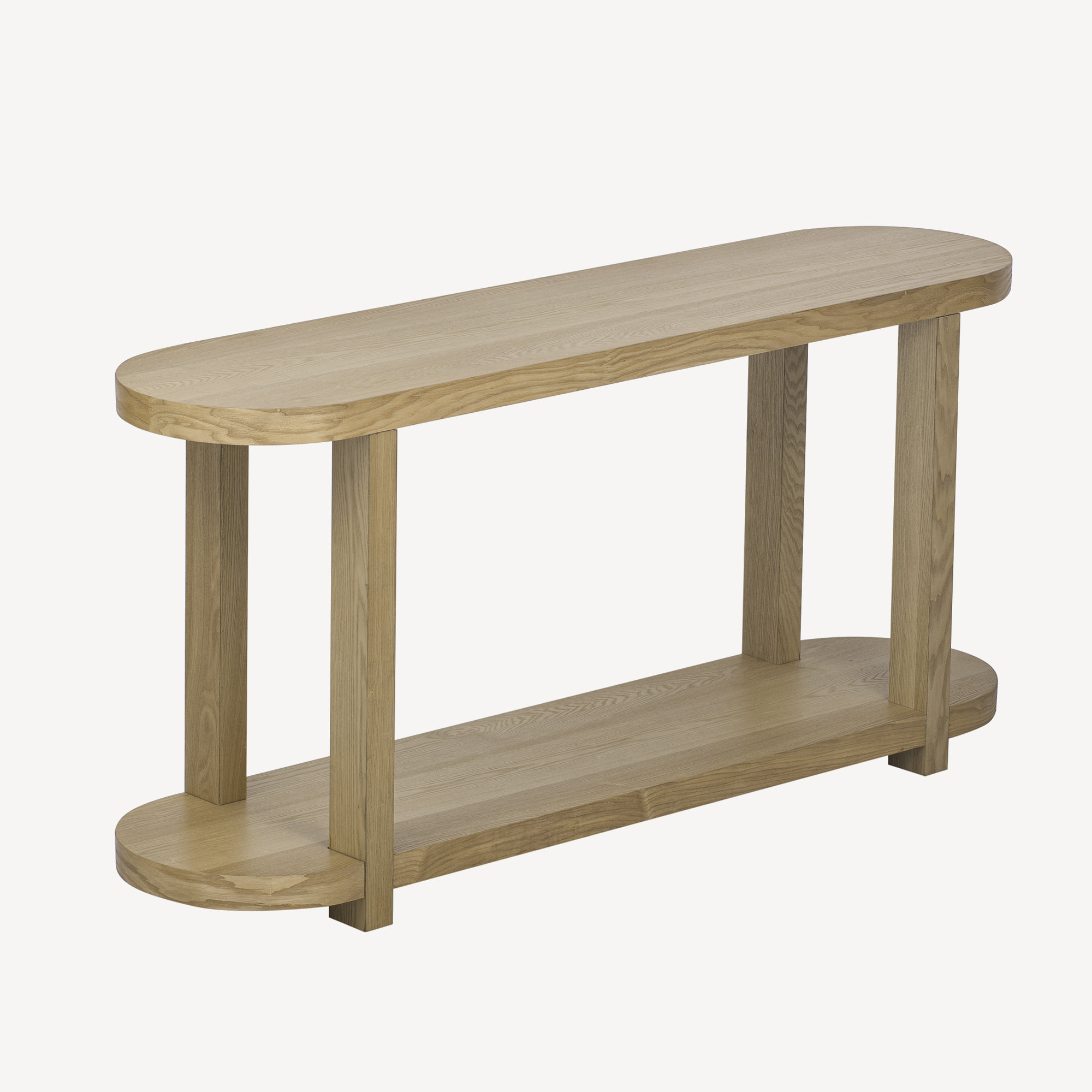 Gracie Oaks Ash Veneer Console Table Entryway Table with Streamlined ...