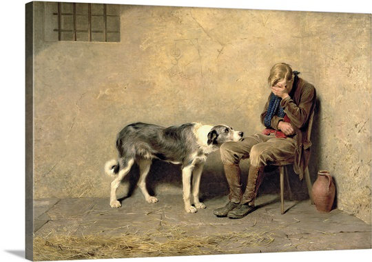 Vault W Artwork 'Fidelity, 1869' by Briton Riviere Painting Print | Wayfair