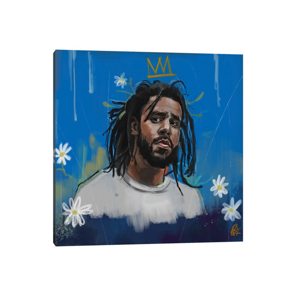 17 Stories Cole Flower by Gordon Rowe - Painting on Canvas | Wayfair.co.uk