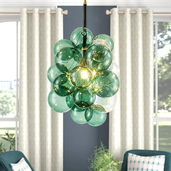 Hokku Designs 1 - Light Glass Globe Bubble Pendant Light & Reviews ...