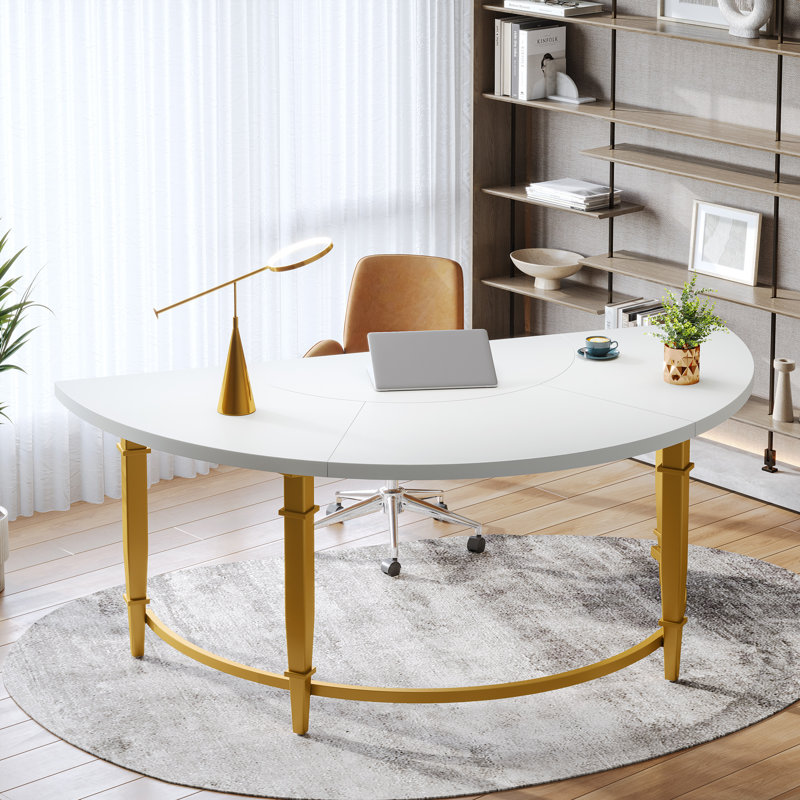 Mercer41 Xaniya 63 Inch Simple Executive Computer Desk | Wayfair