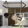 Enclume Handcrafted Low-Ceiling Retro Rectangle Pot Rack with 12 Hooks ...