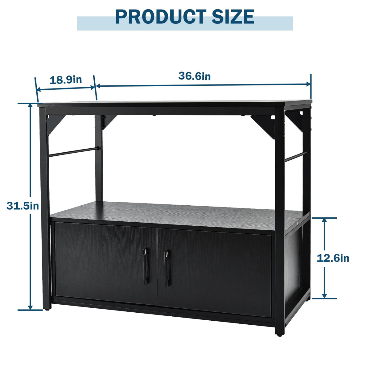 Tucker Murphy Pet™ 40 Gallon Fish Tank Stand Metal Frame Aquarium Stand ...