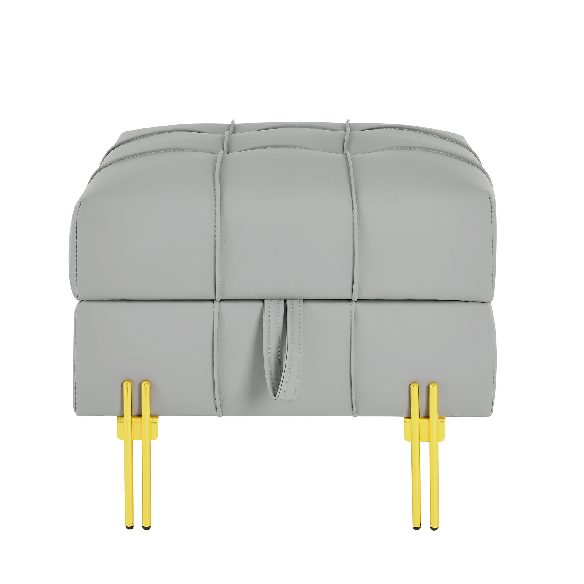 Mercer41 22 inches Anti-scratch Leather Storage Ottoman | Wayfair