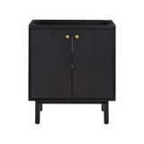 26"-30" Black Vanity Bases You'll Love | Wayfair