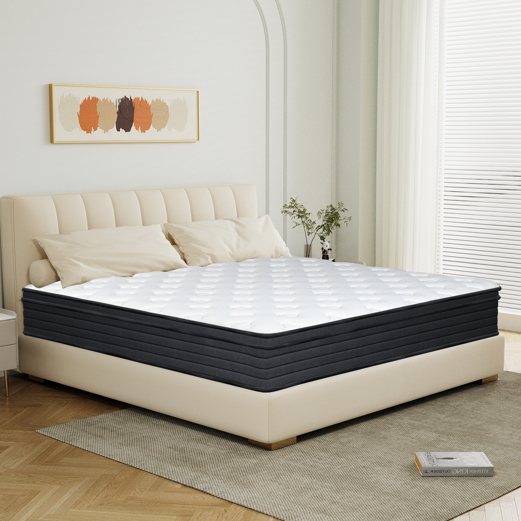 Alwyn Home Hanneman 10'' Medium Memory Foam Hybrid Mattress | Wayfair