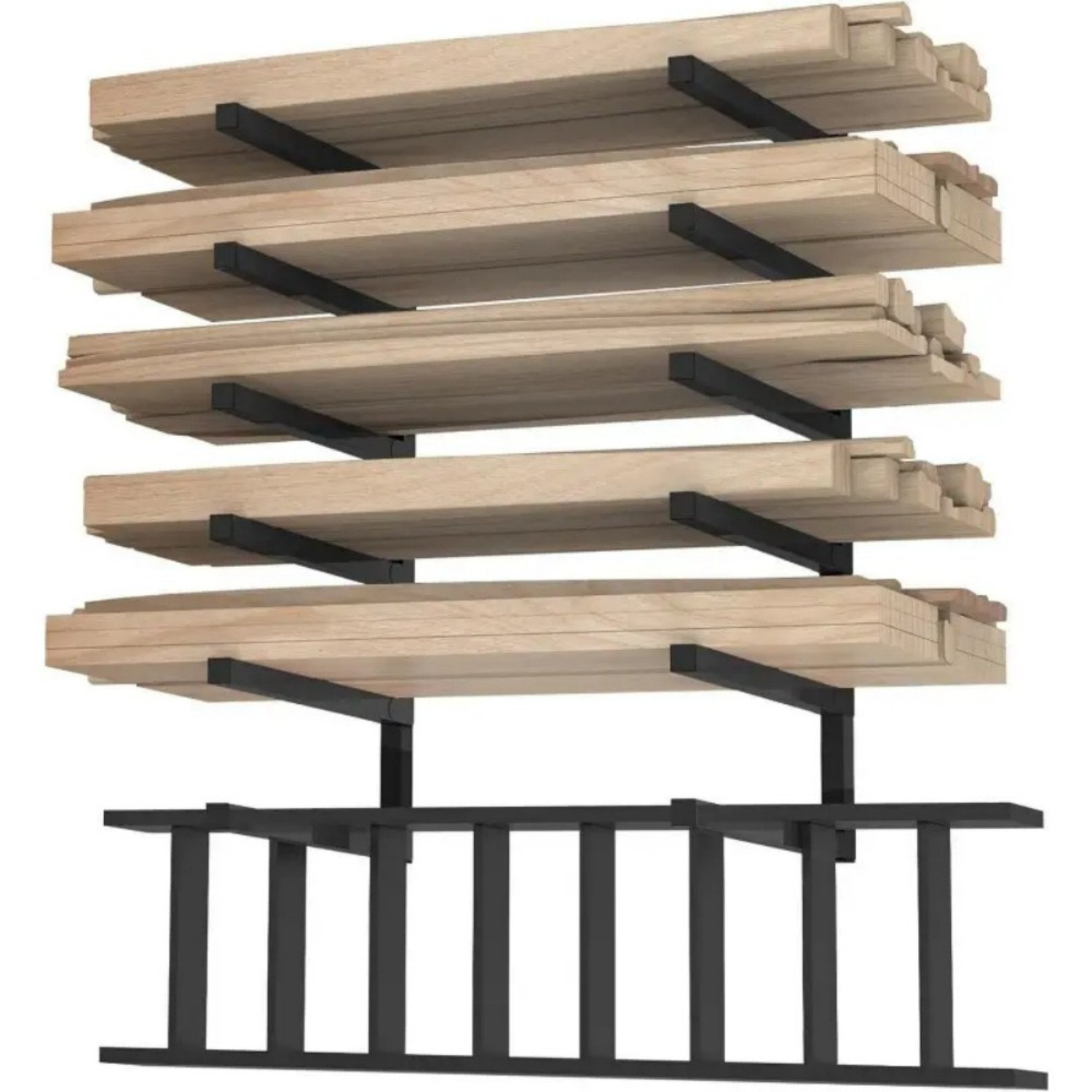 WFX Utility™ Heavy-Duty 4 Packs 3 Levels Metal Rack - Wall Mounting For ...