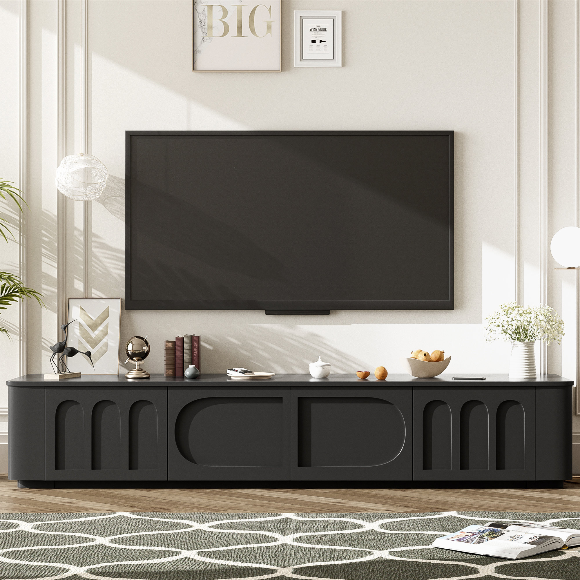 Red Barrel Studio Media Console Cabinet with 2 Drawers - Wayfair Canada