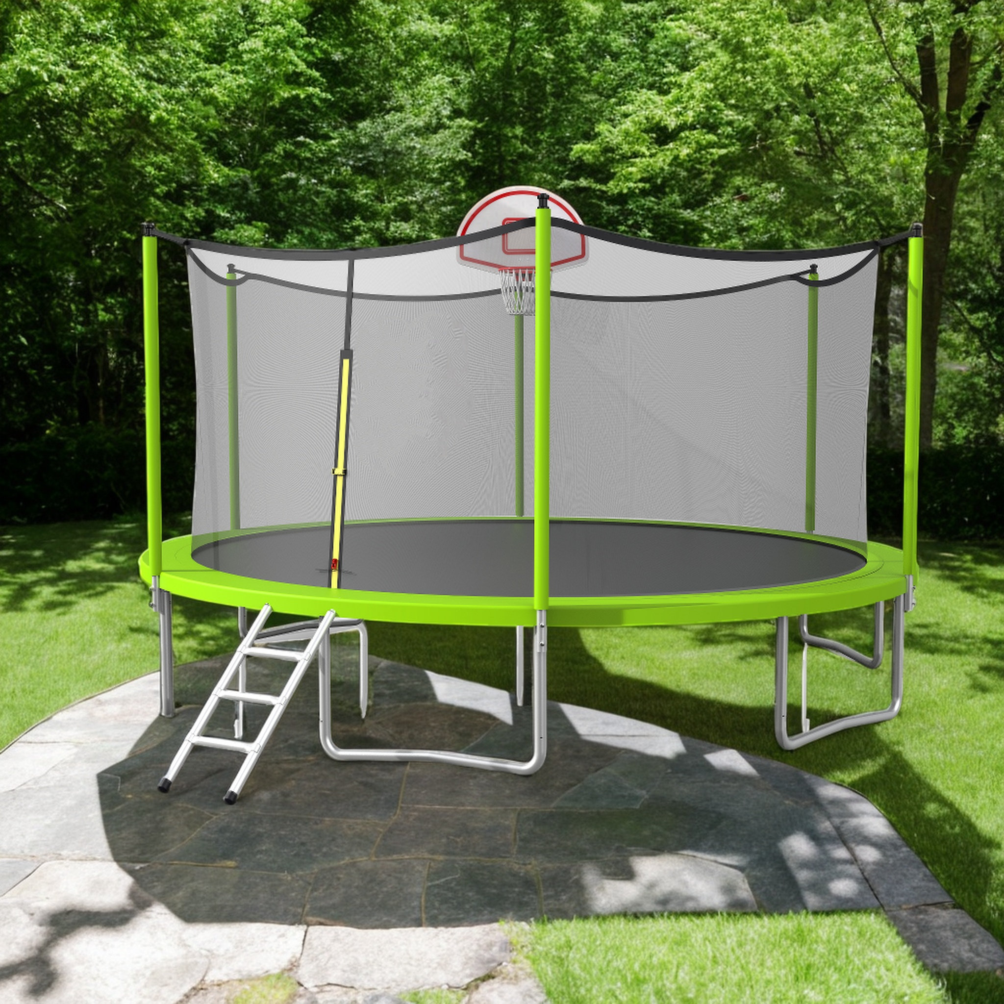 Vamop 16' Round Backyard Trampoline with Safety Enclosure - Wayfair Canada