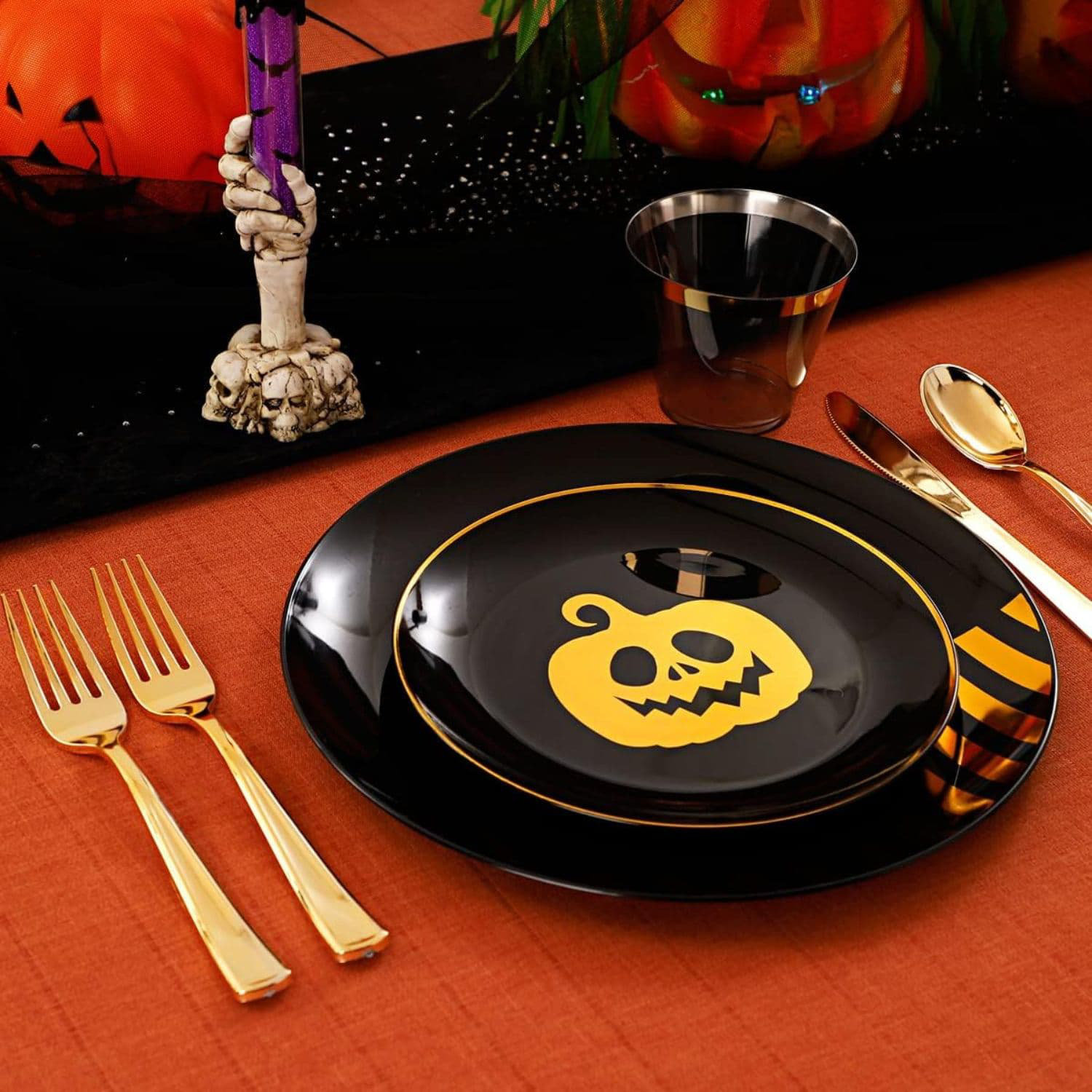 BOPWAY 25 Pumpkin Halloween Plastic Plates - Wayfair Canada