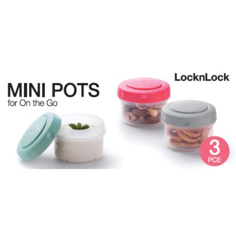 LocknLock Mini Pot Set, 80ml x 3 | Wayfair.co.uk