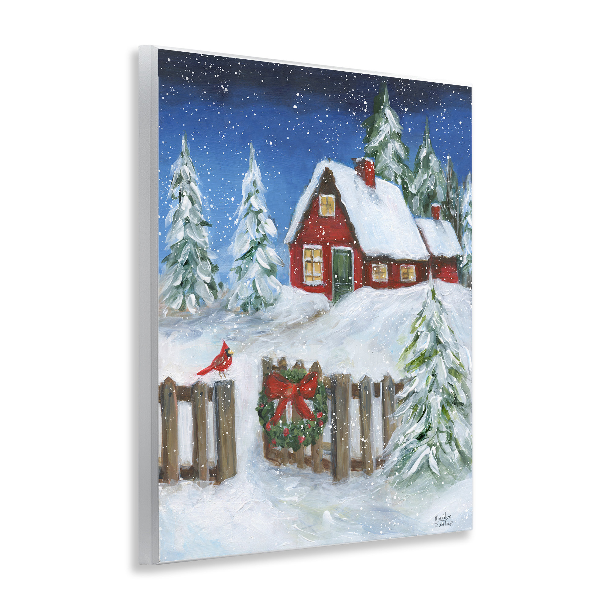 Latitude Run® Traditional Winter Scene Canvas Wall Art by Marilyn ...