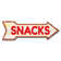 SignMission Snacks Arrow Sign Funny | Wayfair