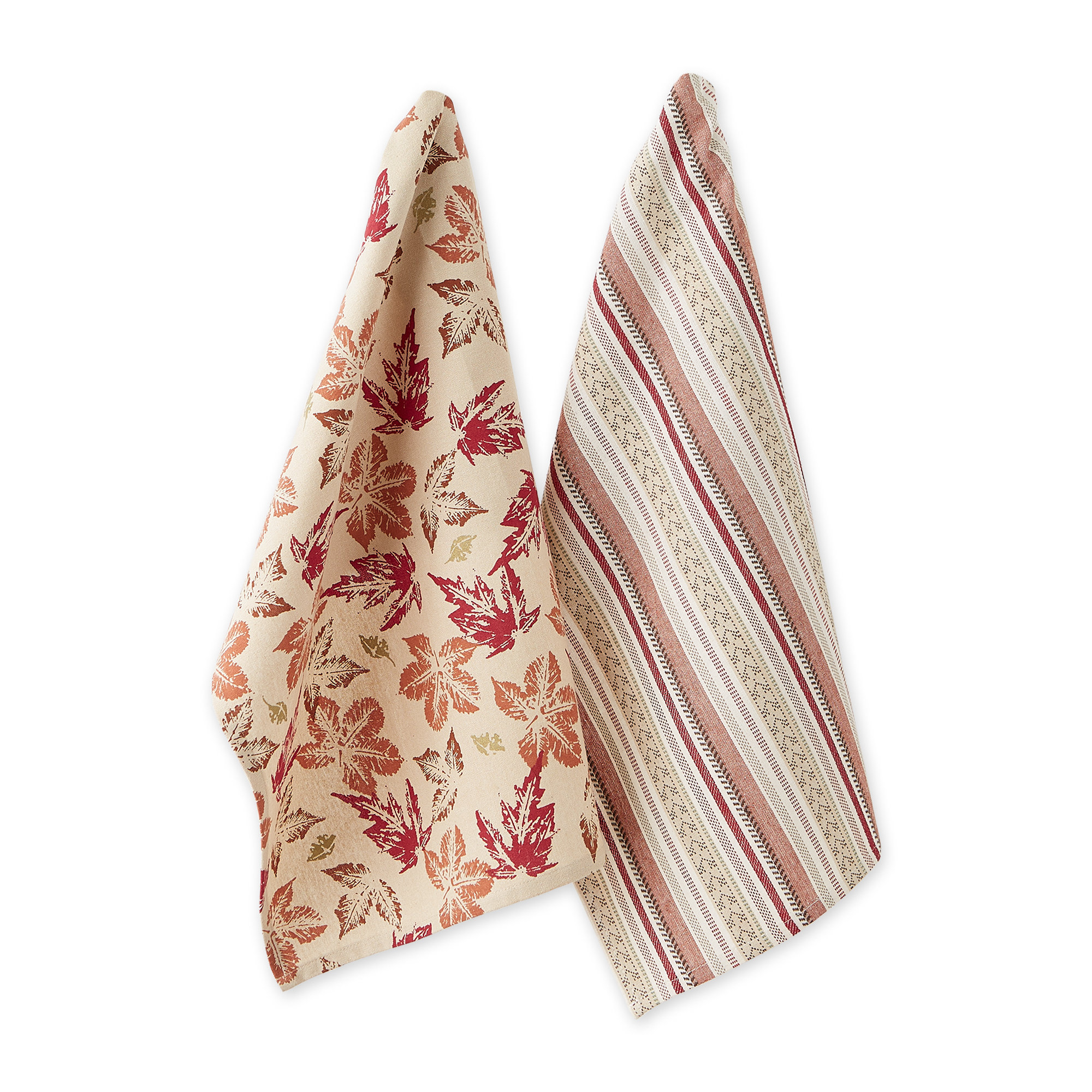 Gracie Oaks Asst Rustic Leaves Dish Cloth | Wayfair