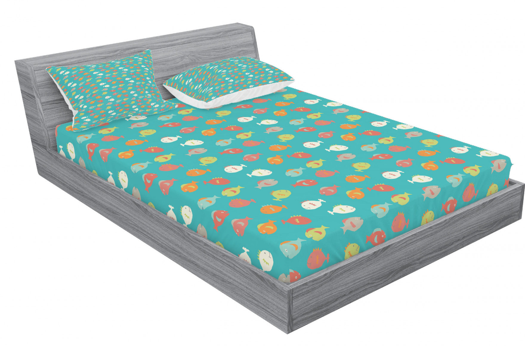 Ambesonne Patterned 100% Cotton Fitted Sheet | Wayfair