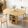 Gracie Oaks Extendable Multi-Function Dining Table – With Hidden Leaf ...