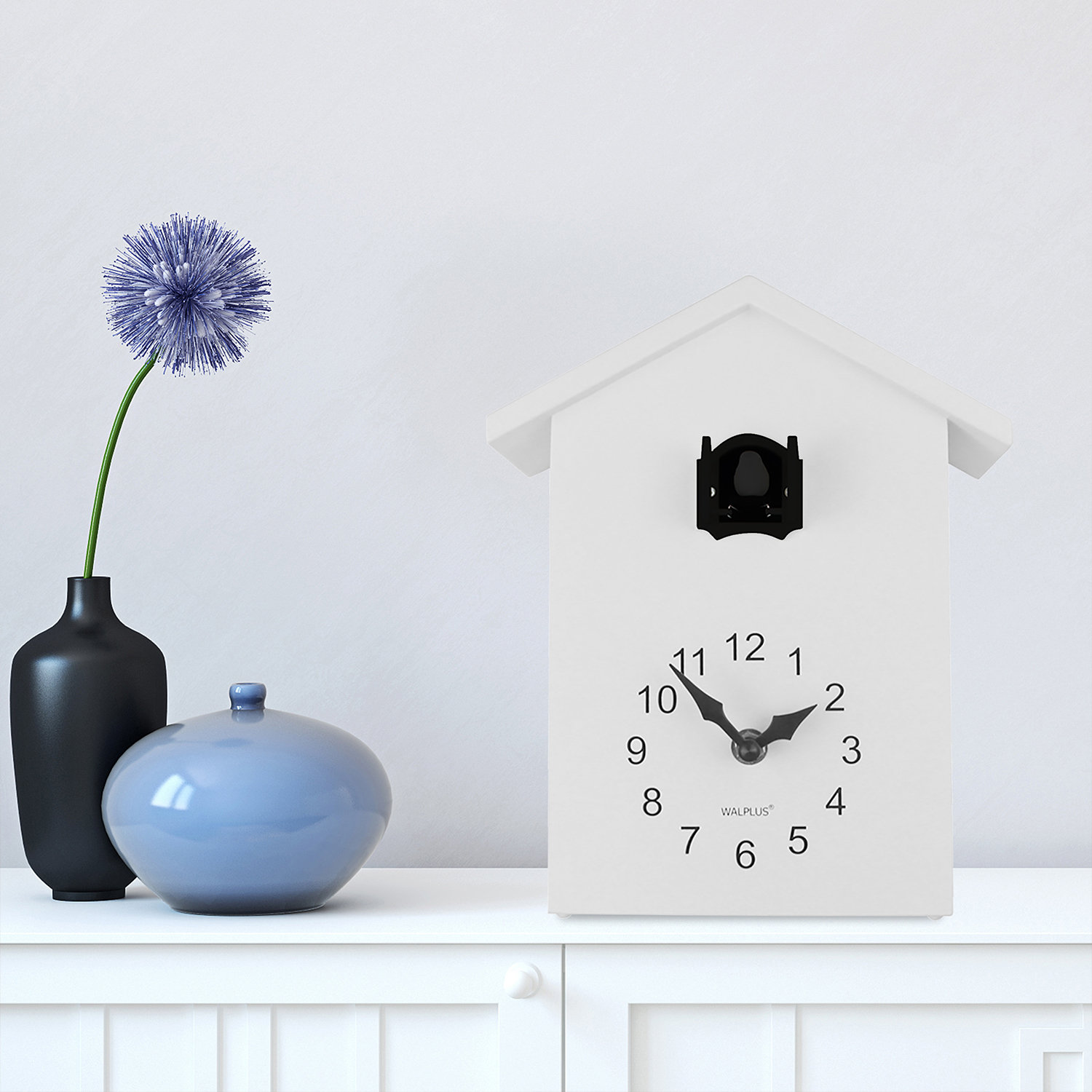 Walplus Farmhouse / Country Analog Mechanical Tabletop Clock | Wayfair