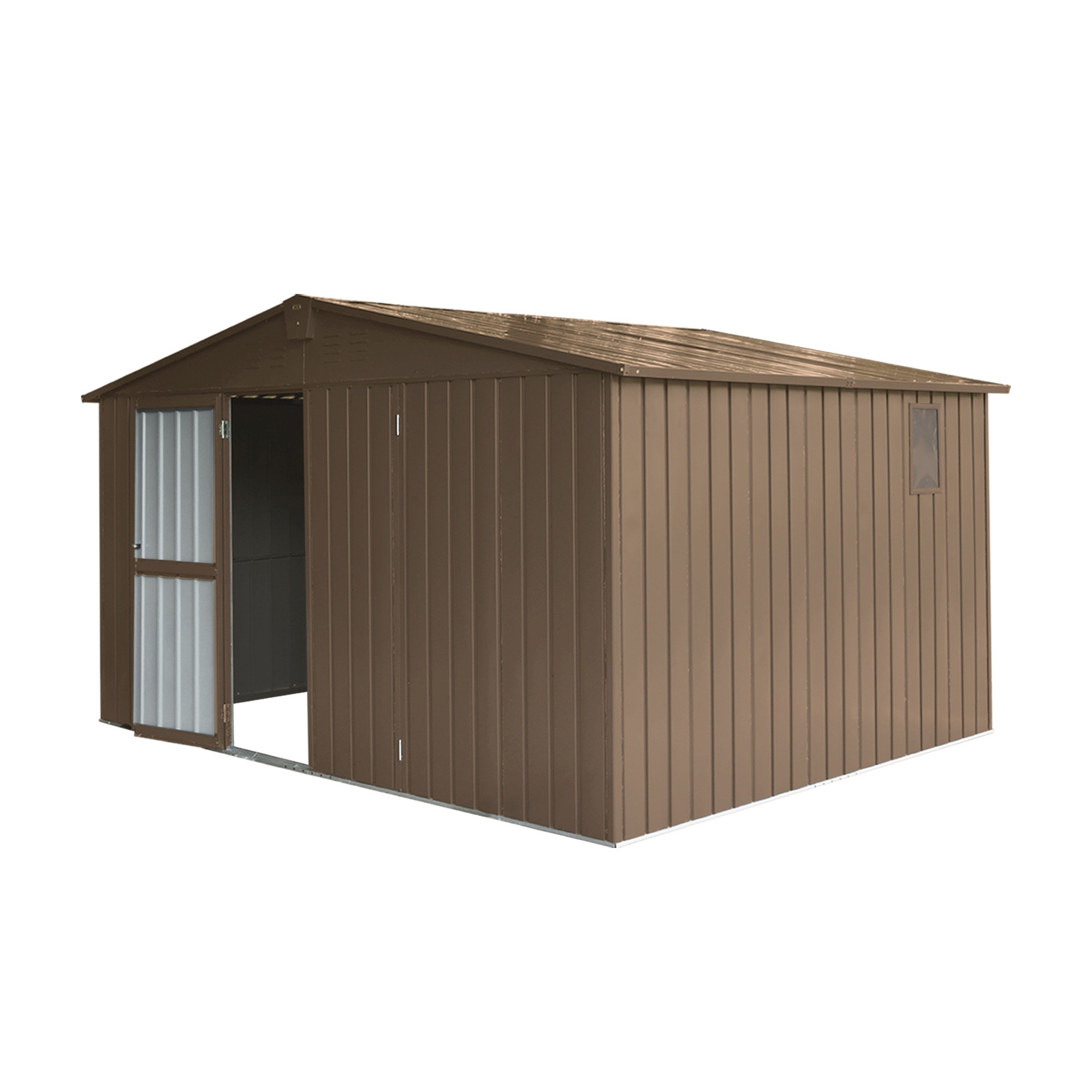Taroo Clocks Backyard Storage Shed 11' X 12.5' With Galvanized Steel ...