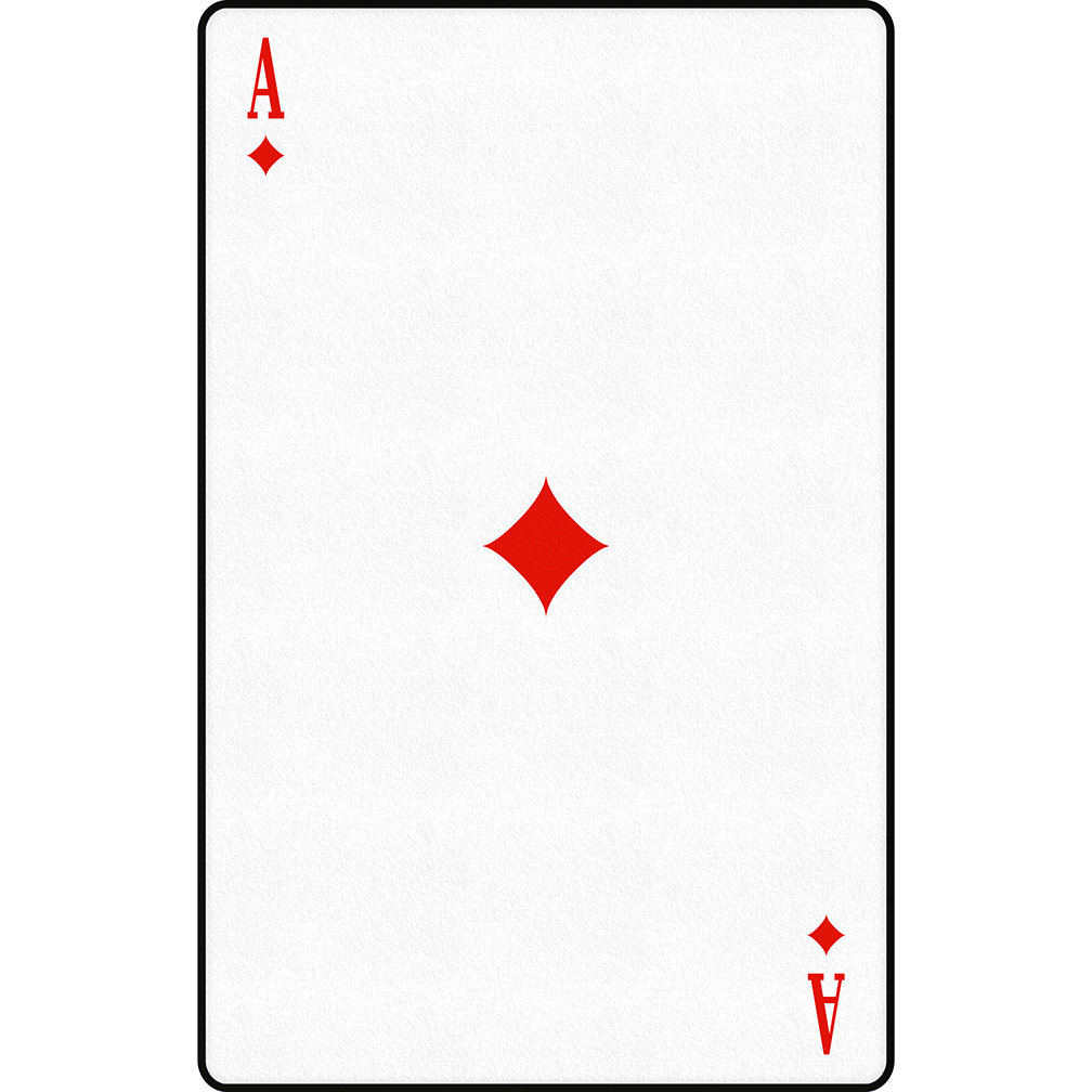 Wet Paint Printing Ace Of Diamonds Playing Cards Cardboard Cutout ...