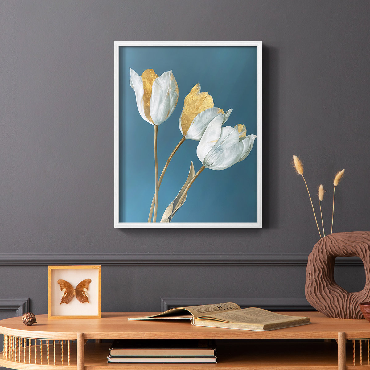 Mercer41 FLORAL Series CXLIX -Premium Framed Print -Ready to Hang - No Nails Required | Wayfair