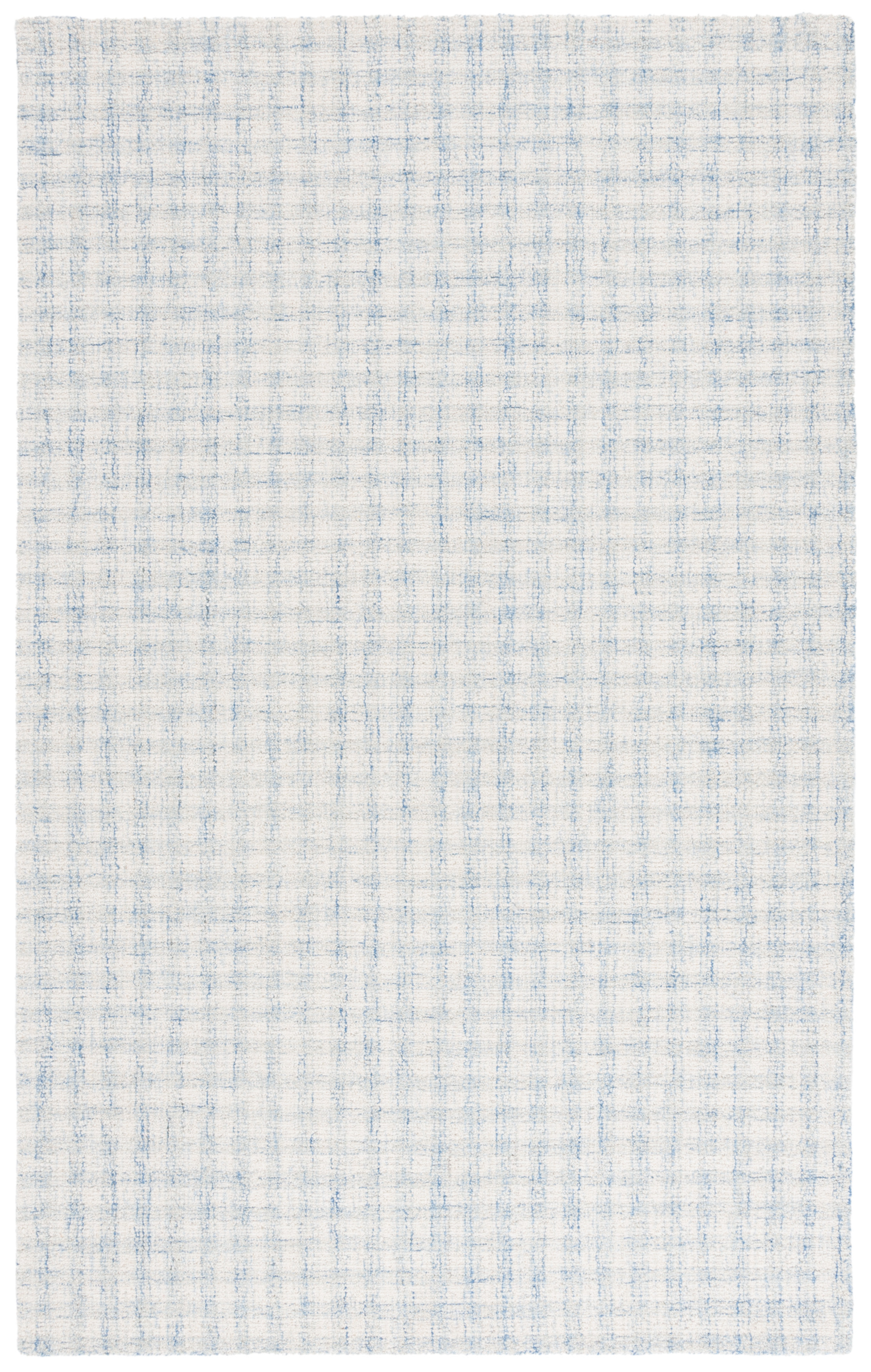 Gracie Oaks Antine Ebony Hand Tufted Wool/Cotton Checkered Rug in Blue ...