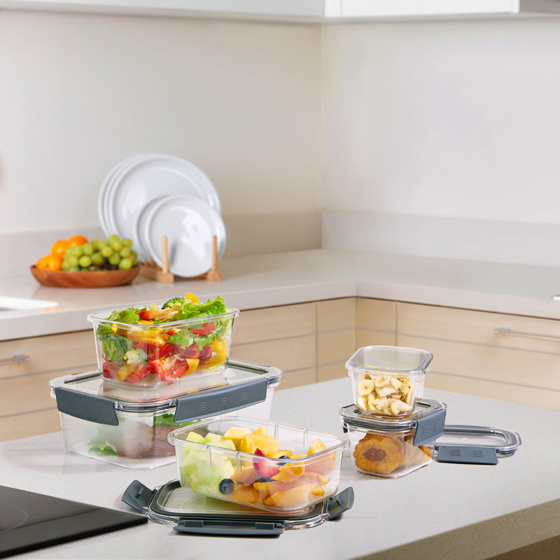 Sorbus 16 Pc Airtight Clear BPA Free Plastic Food Storage Containers ...