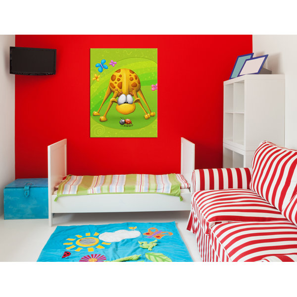 Roomie Kidz Giraffe mit Marienkäfer Ladybug – Druck | Wayfair.de