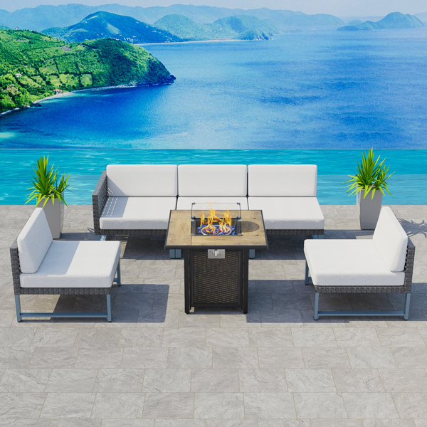 eVita 5 - Person Sofa Seating Group with Cushions & Reviews | Wayfair