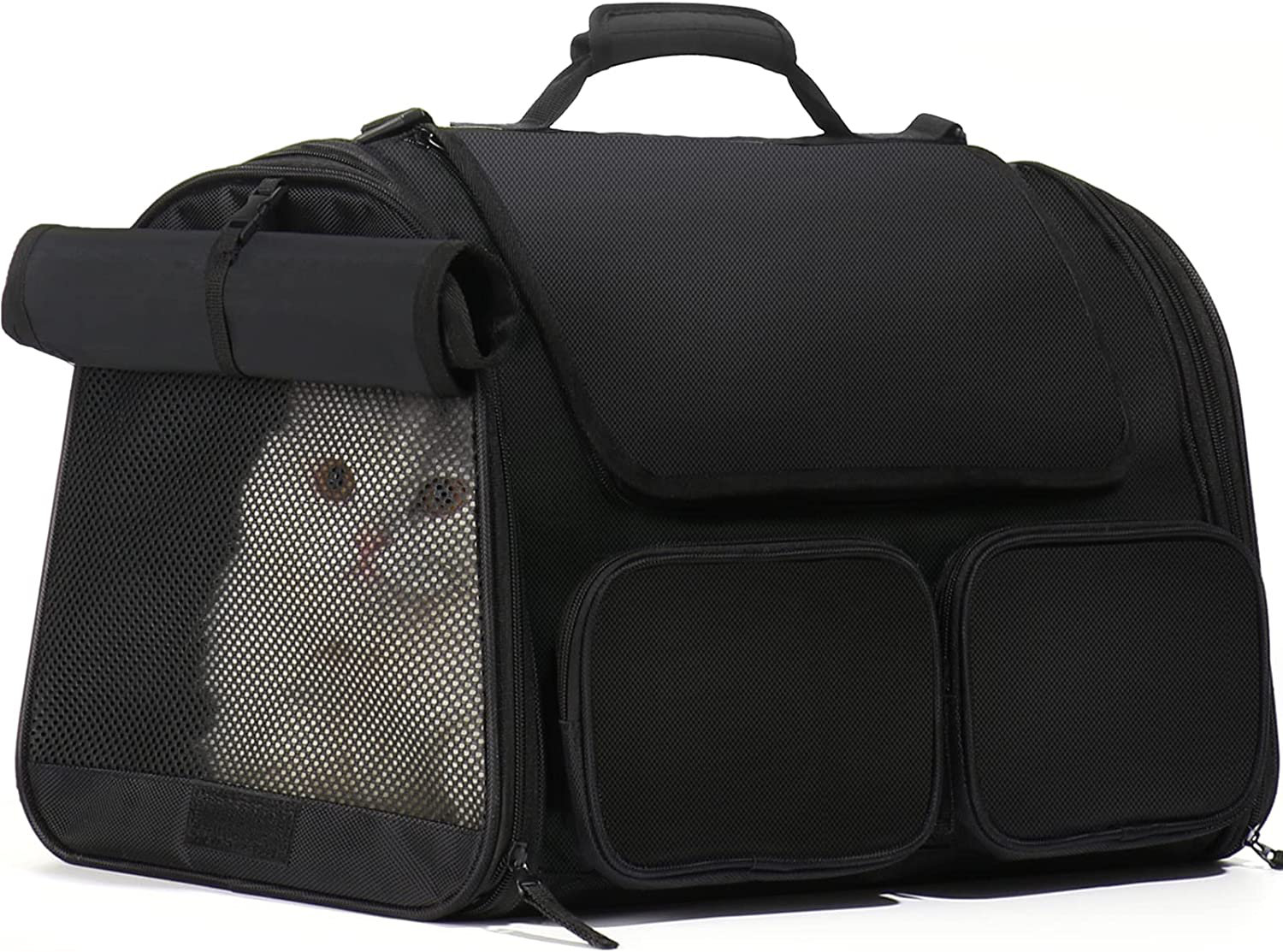 Tucker Murphy Pet™ Cat Backpack Approved By Airline, Soft Faced Dog Backpack, Foldable Cat ...