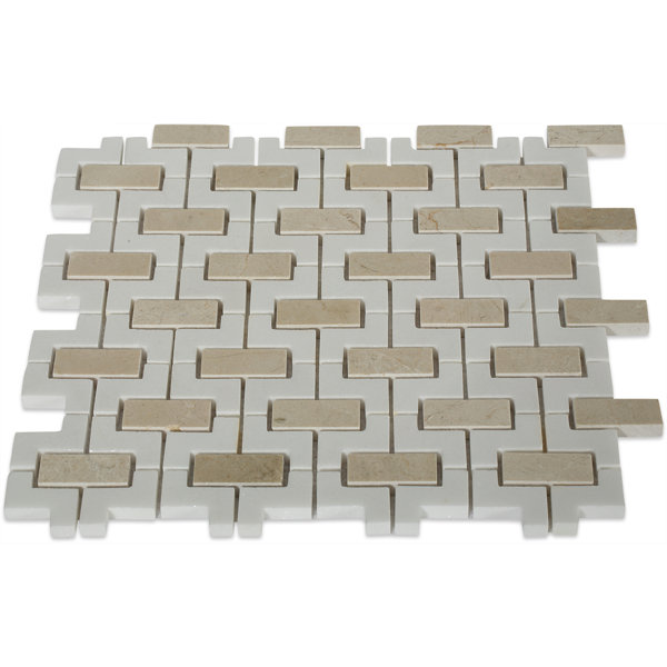 SAMPLE - Rorschack Random Sized Marble Mosaic Tile | AllModern