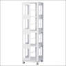 Latitude Run® 4-Tier All-Steel Rotating Bookshelf With 360° Wheels ...