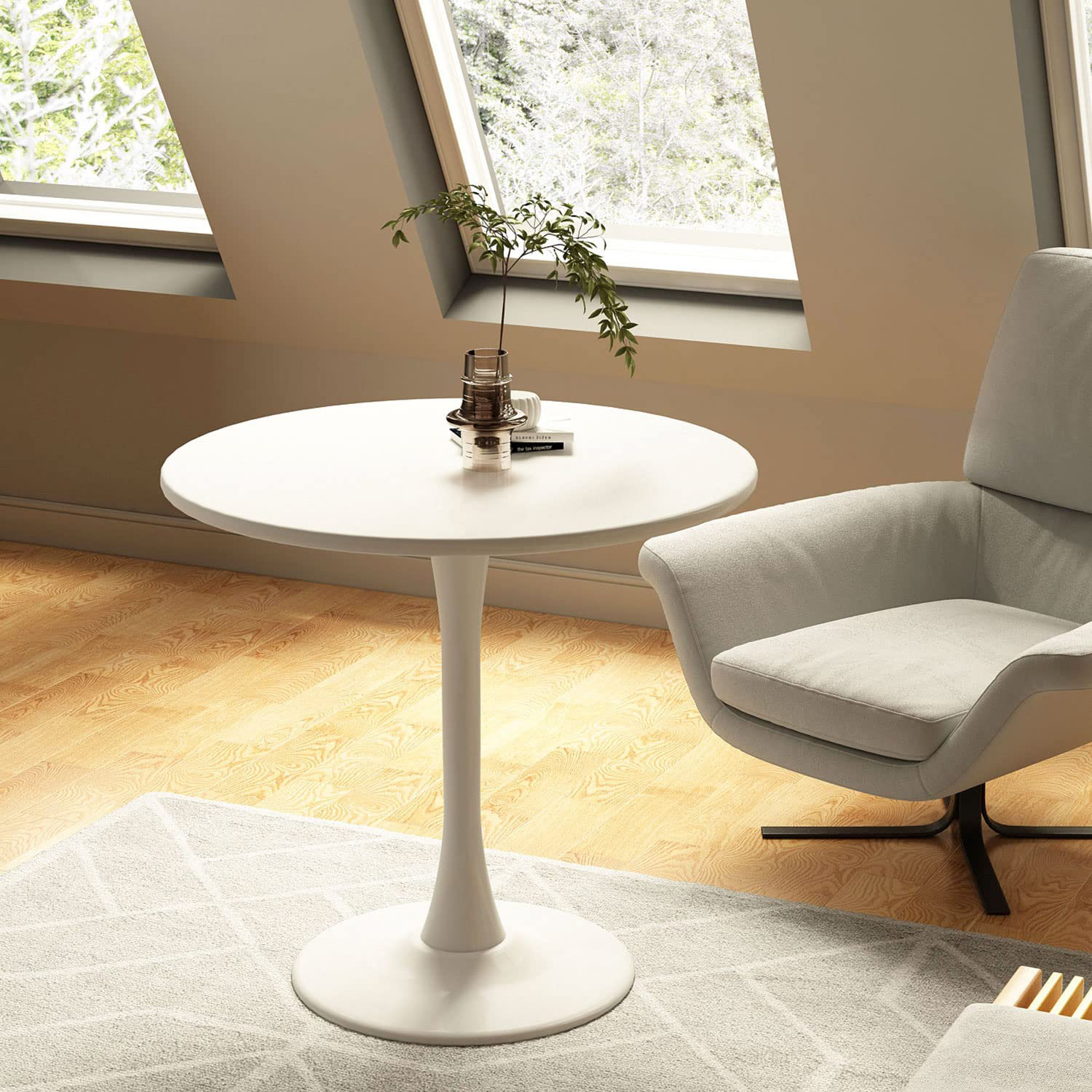 Wade Logan Amelia-Lillie Round Pedestal Dining Table & Reviews ...