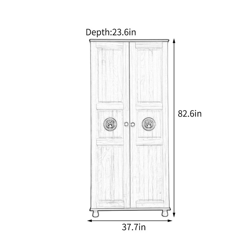 Parttlion American style modern simple wardrobe - Wayfair Canada