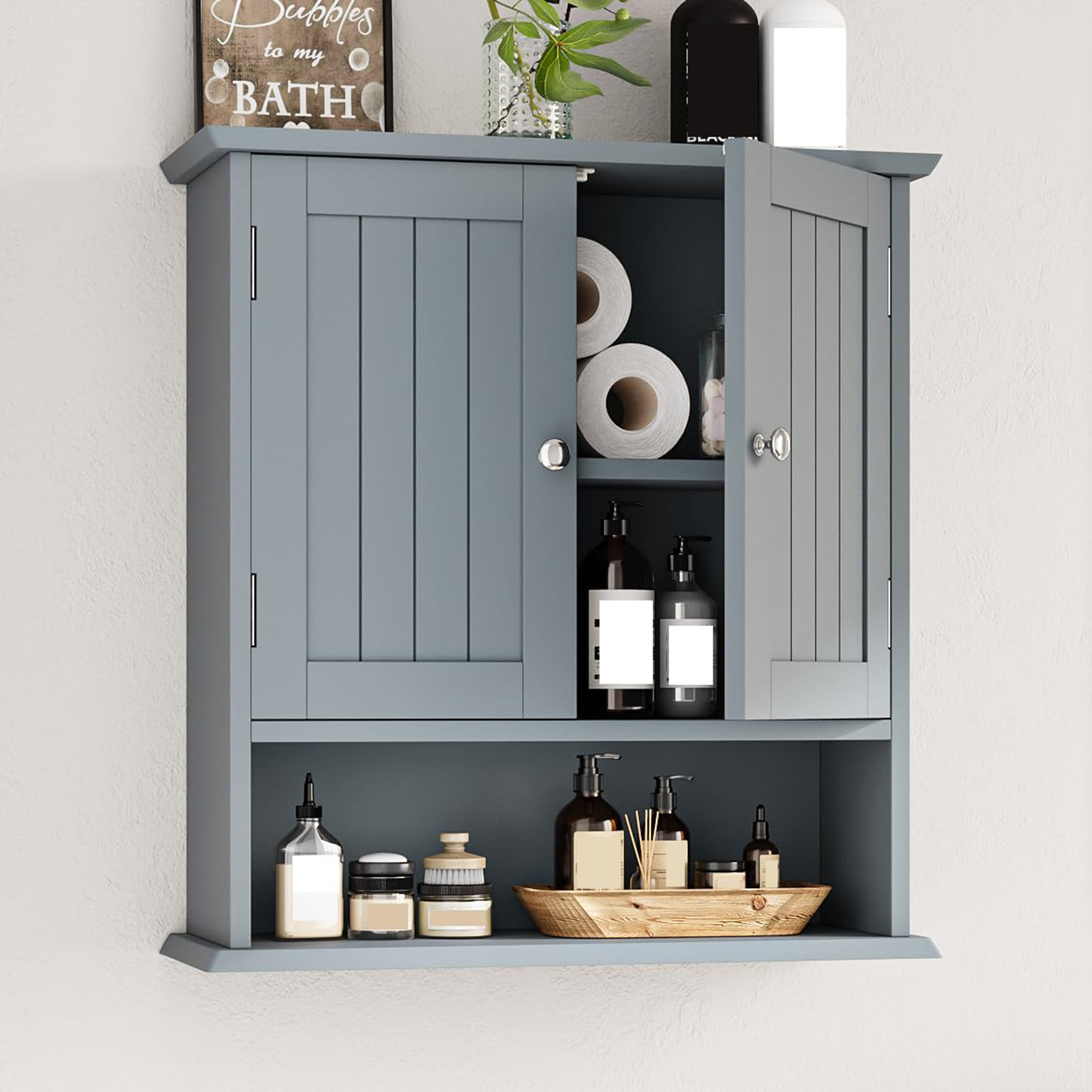 One Allium Way® Wall-mounted bathroom medicine cabinet | Wayfair