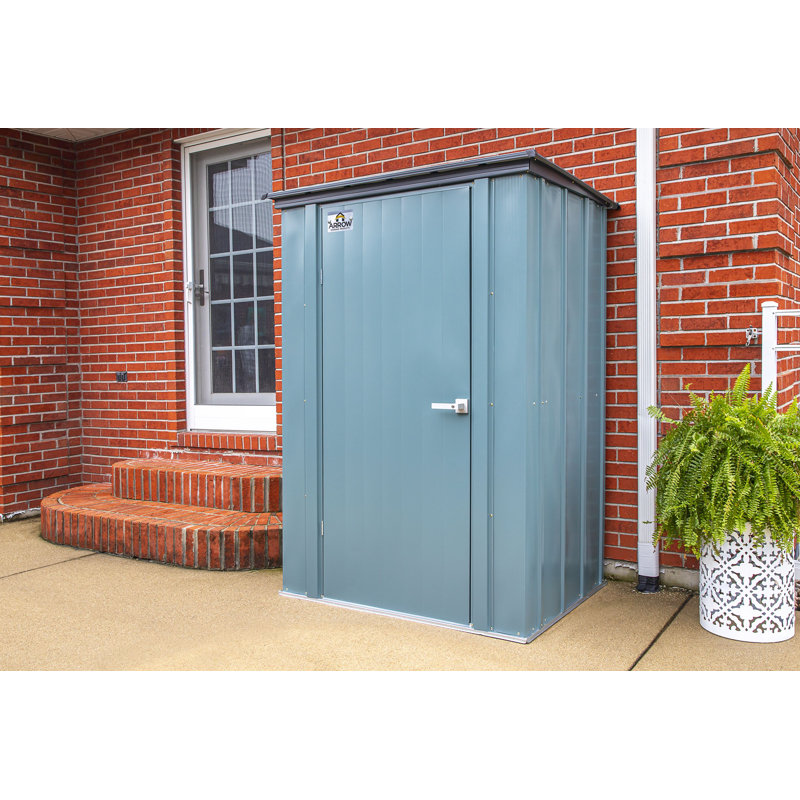 Arrow Spacemaker 4 ft. W x 3 ft. D Metal Vertical Storage Shed ...