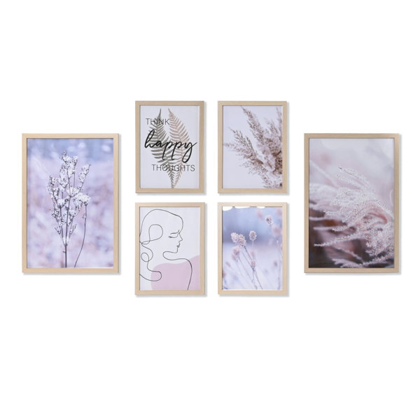 Brayden Studio Pine Tree - 6 Piece Single Picture Frame Painting Set ...