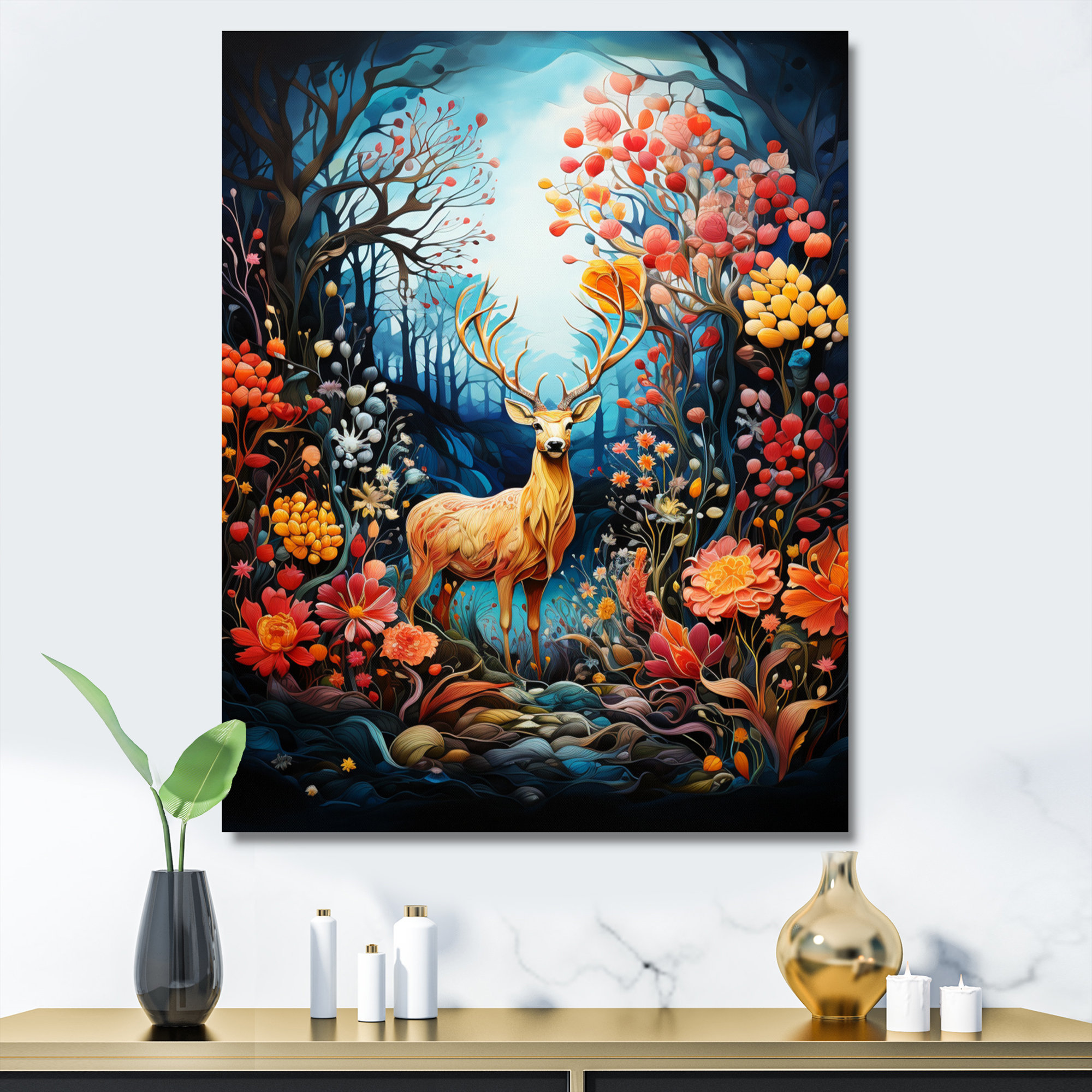 Loon Peak Bohemian Enchanted Forest Tapestry I - Abstract Wall Art ...
