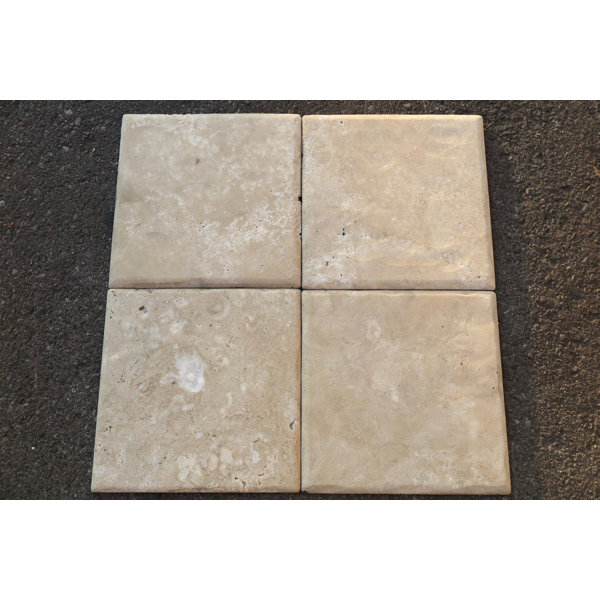 Stone & Tile Shoppe, Inc. 12" x 12" Travertine Stone Look Wall & Floor ...